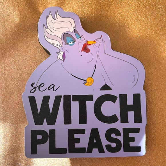 Disney | Holiday | Disney Ursula Sea Witch Please Mini Sign | Poshmark
